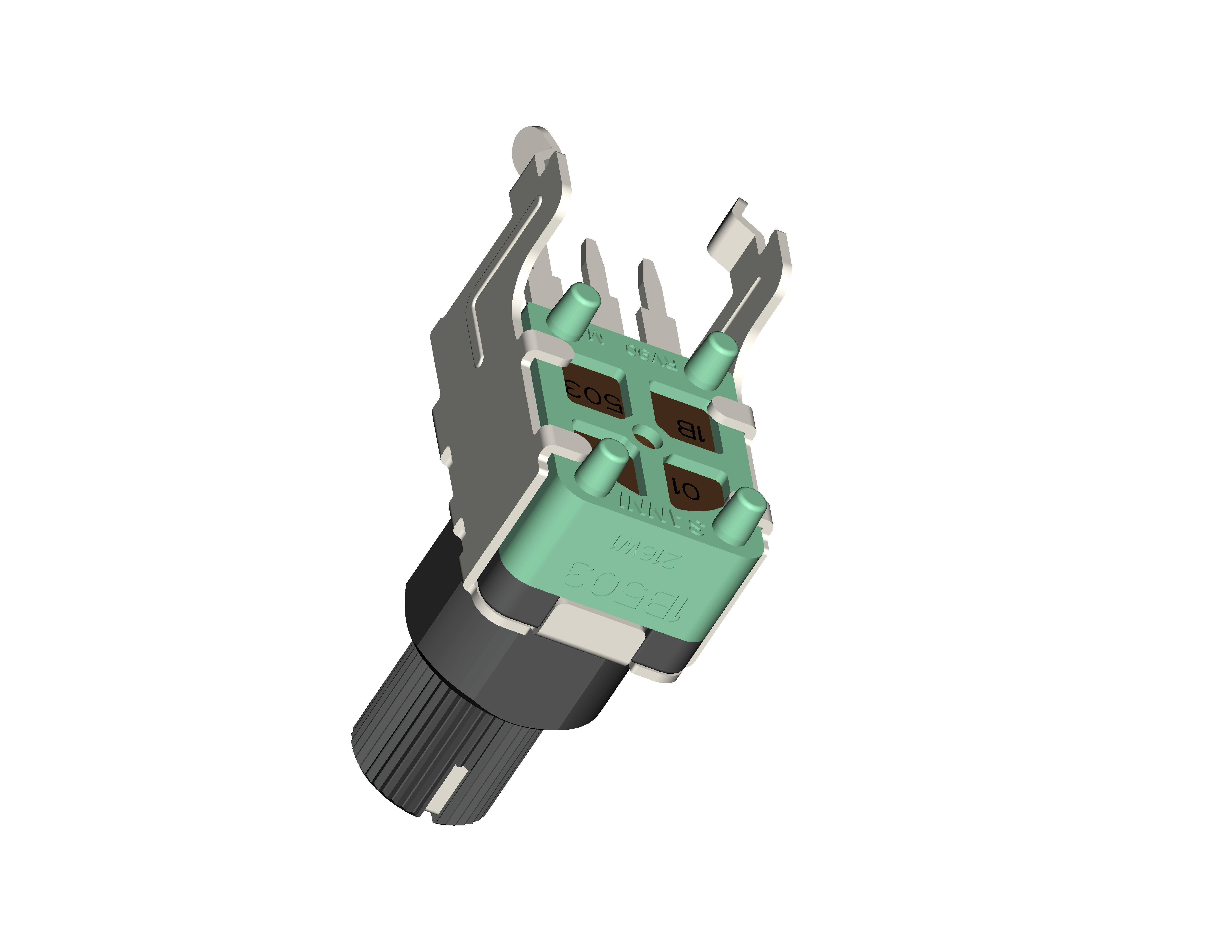 PCB Lug Terminal Type Rotary Adjustable Resistor With Round Shaft And ...